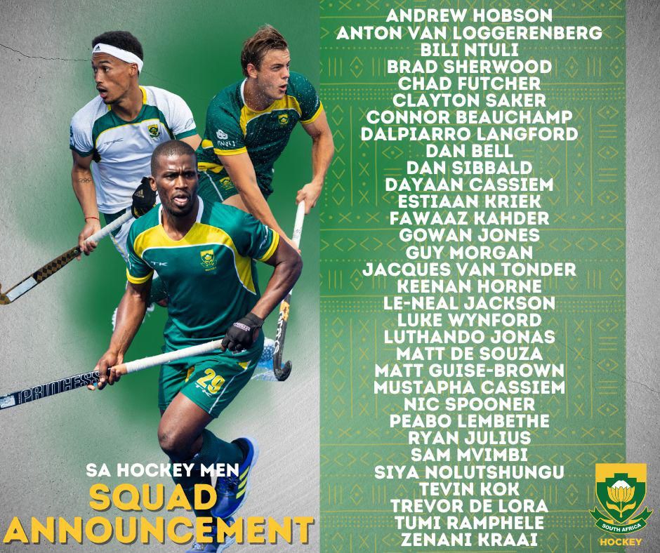 SA Men’s Hockey squad Selection - Riverside Sports